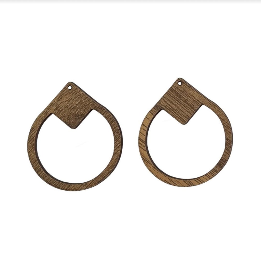 Laser Cut Wood Blanks, Macrame Jewelry Mdf , Macrame Wood Earring ...
