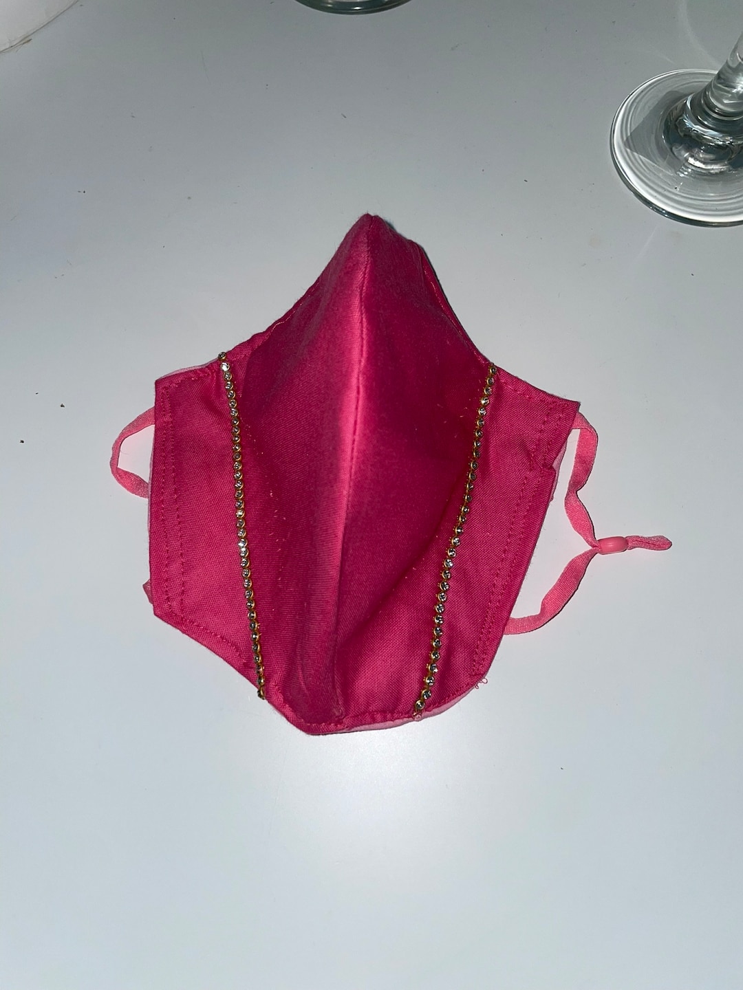 Fuchsia Hot Pink Face Mask | Satin Face Cover - Etsy