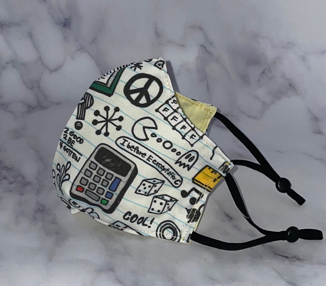 Back to School Face Mask for Teachers and Students | Notebook Design ...