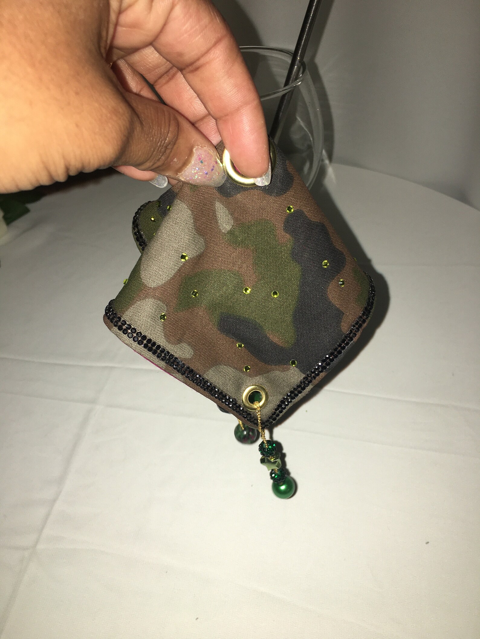 Camouflaged Cup Cover With Bling | Reusable Drink Protector | Spike ...