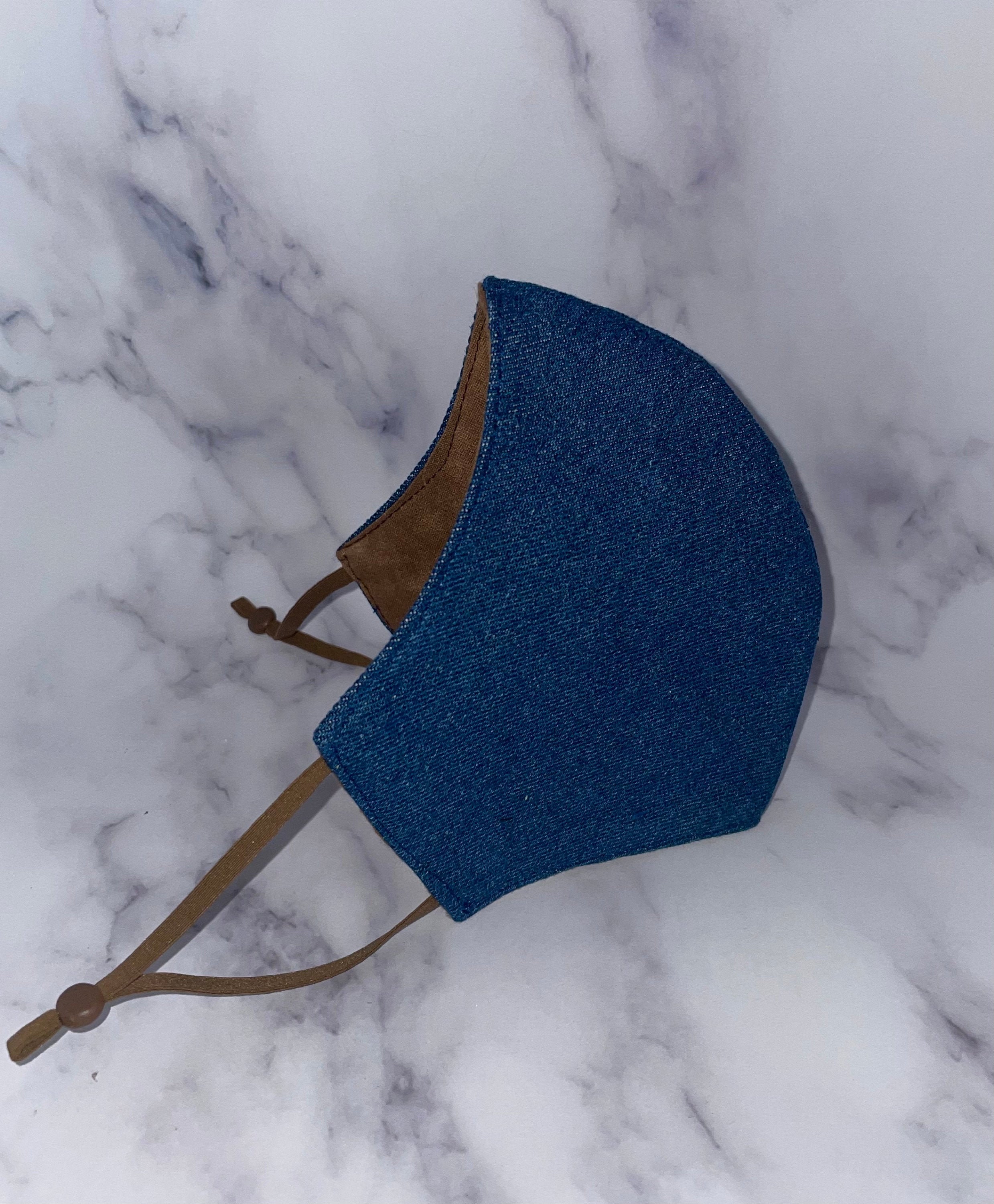 Denim Blue Jean Face Mask Adjustable Unisex Double - Etsy