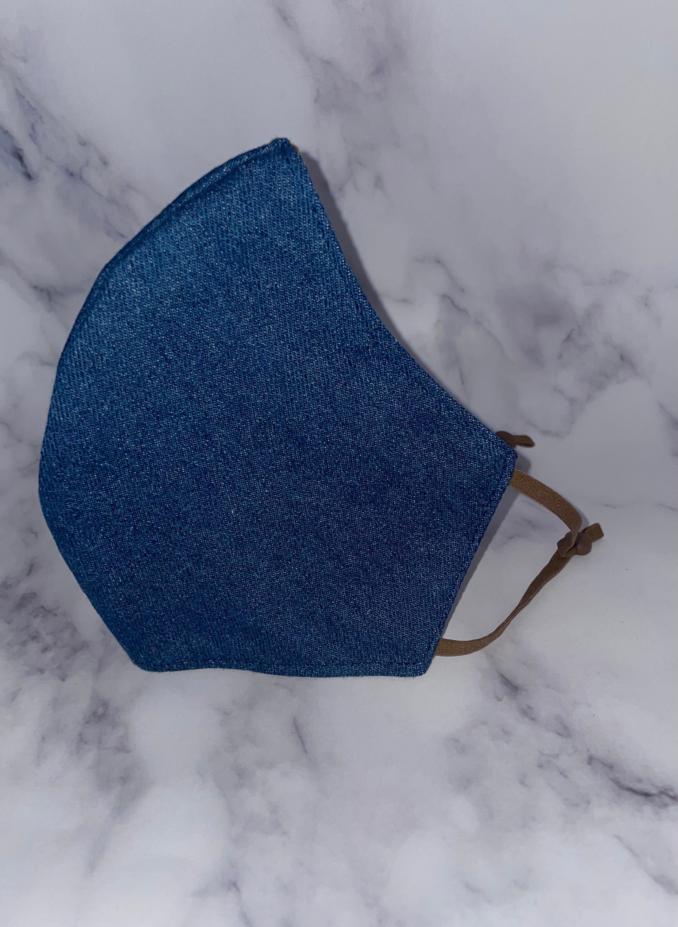 Denim Blue Jean Face Mask Adjustable Unisex Double - Etsy