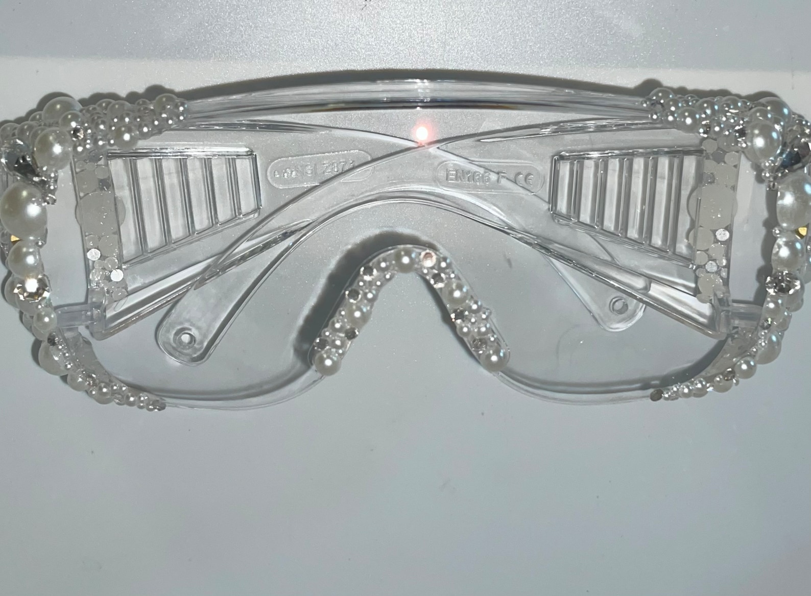 Pearl Rhinestone Eye Goggles | Women's Safety Glasses - Etsy