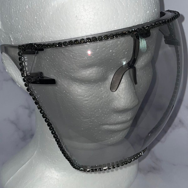 Black Tint Face Shield - Etsy