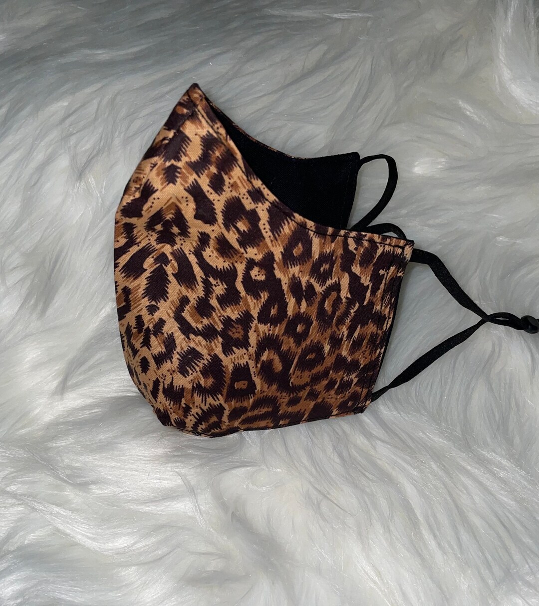Animal Print Face Mask| Leopard Print Design | Washable - Etsy