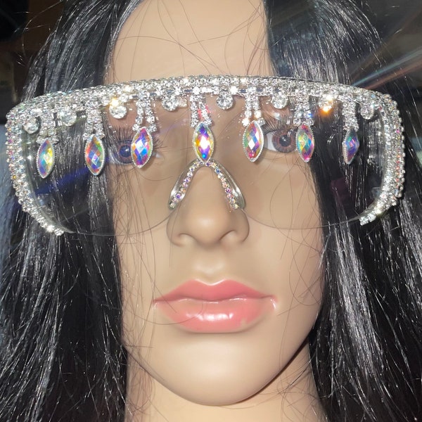 Bling Face Shield for Women - Etsy