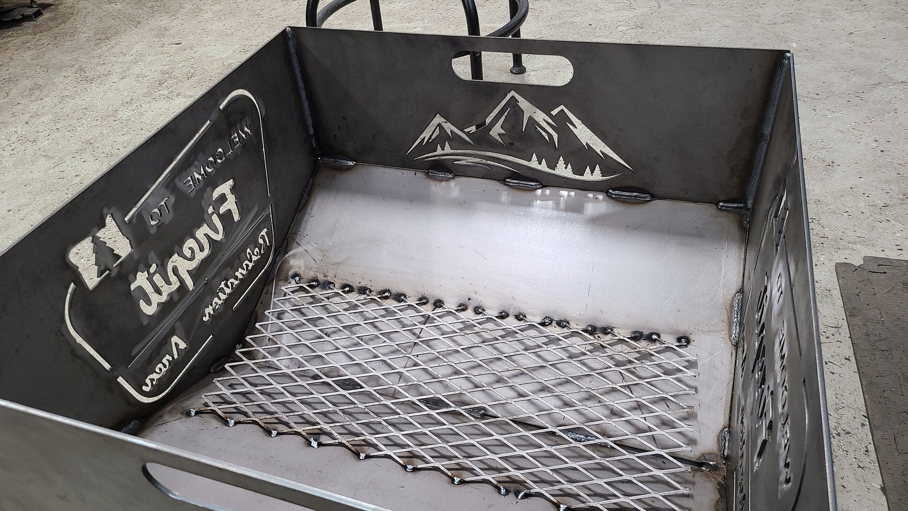 24 Custom Text or Logo Fire Pit - Etsy