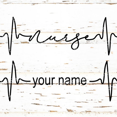 Nurse Name SVG Essential Worker Svg Nurse Scrubs Svg | Etsy