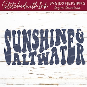 Sunshine and Saltwater, Ocean SVG, Sun Svg, Sunshine Svg, Beach Svg ...