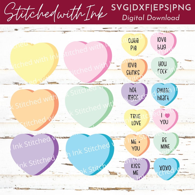 Conversation Hearts - Etsy