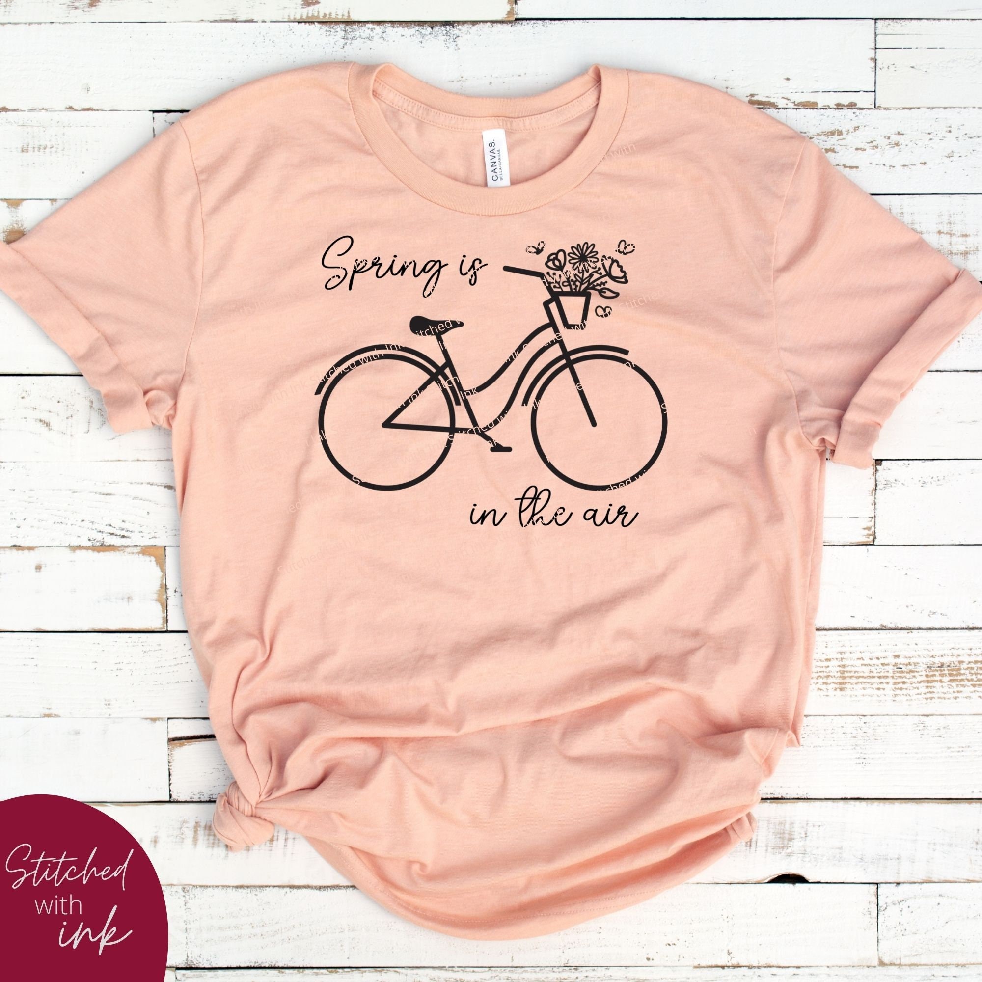 Spring Svg Spring is in the Air Svg Bicycle Svg Hello | Etsy