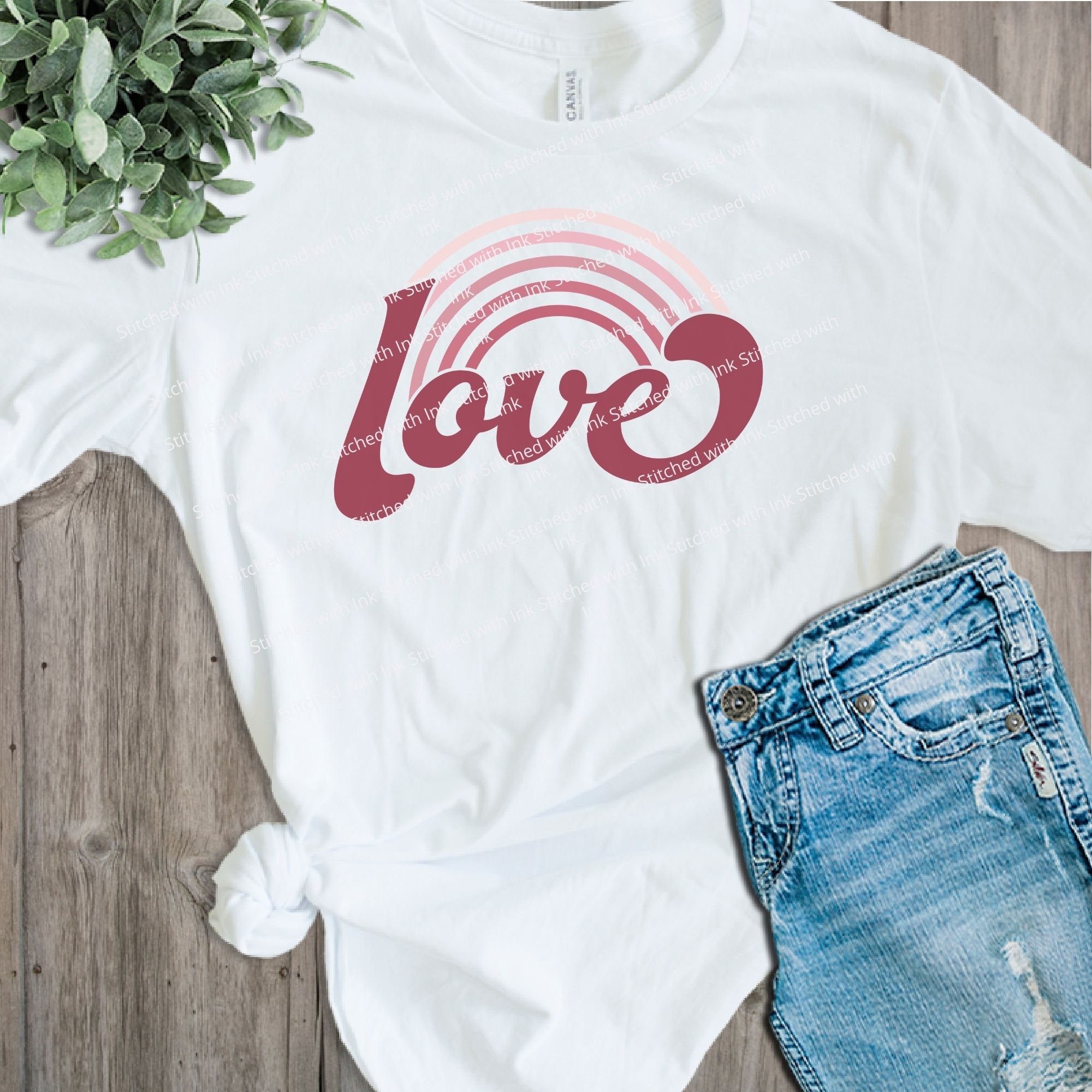 Love SVG Rainbow SVG Valentine Svg Rainbow Baby Svg | Etsy