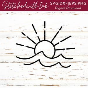 Wave Svg, Ocean SVG, Sun Svg, Sunshine Svg, Lake Svg, Sunset Svg ...