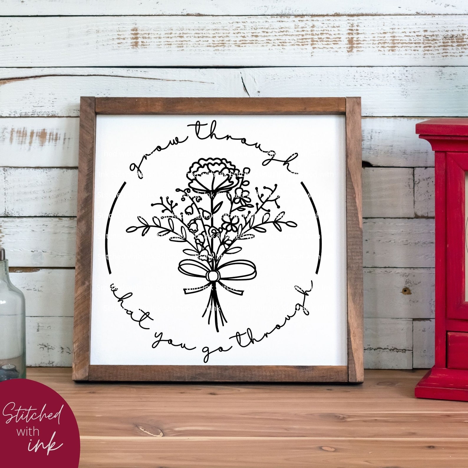 Grow Through What You Go Through Svg Spring Svg Wildflower - Etsy