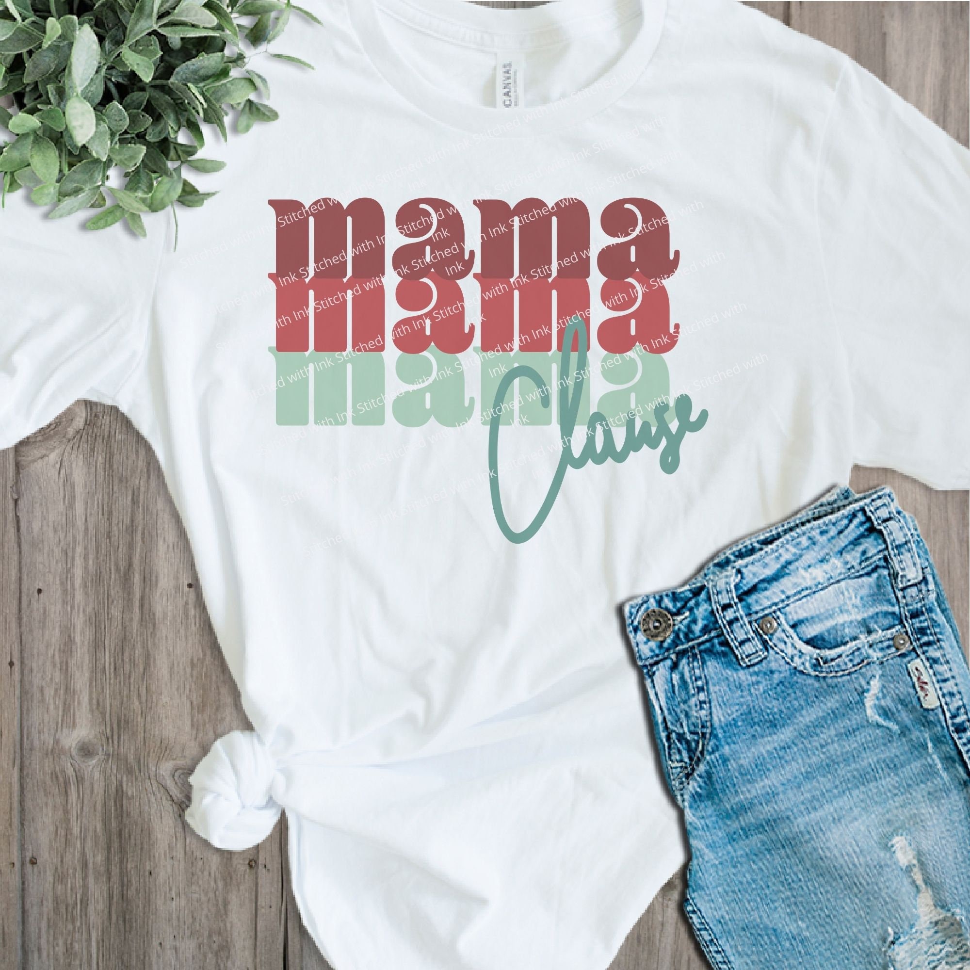 Mrs Clause Svg, Mama Clause, Retro Font, Christmas Svg, Christmas Png ...