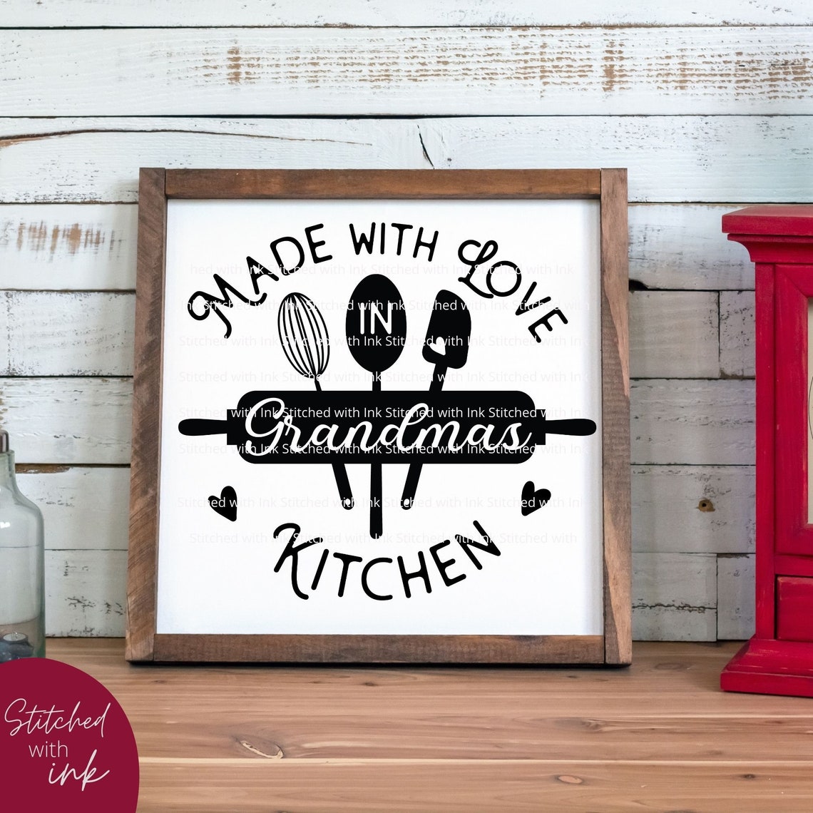 Grandmas Kitchen SVG Kitchen Sign Svg Made With Love Svg | Etsy