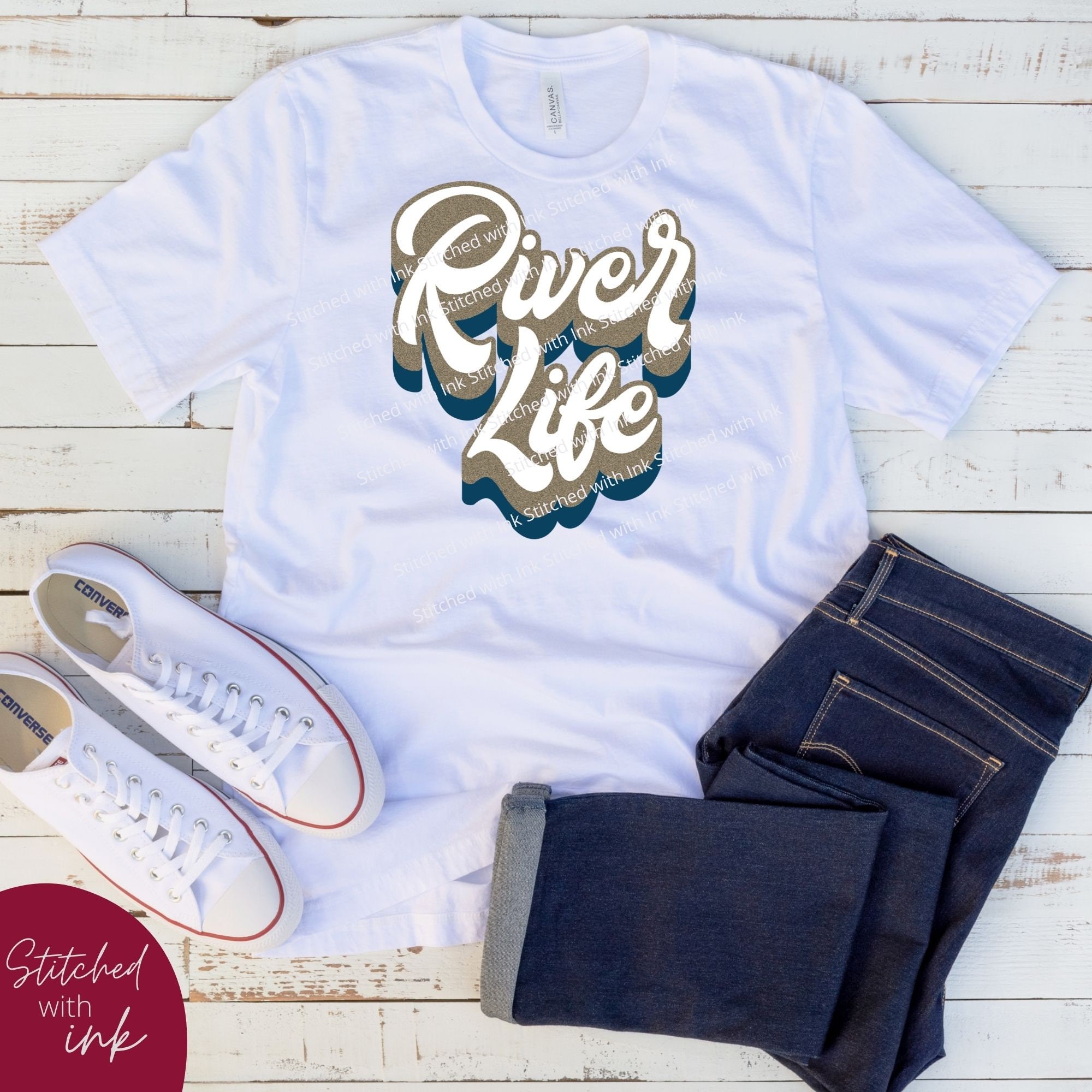 River Life Png River Life Svg River Svg River Png Retro | Etsy