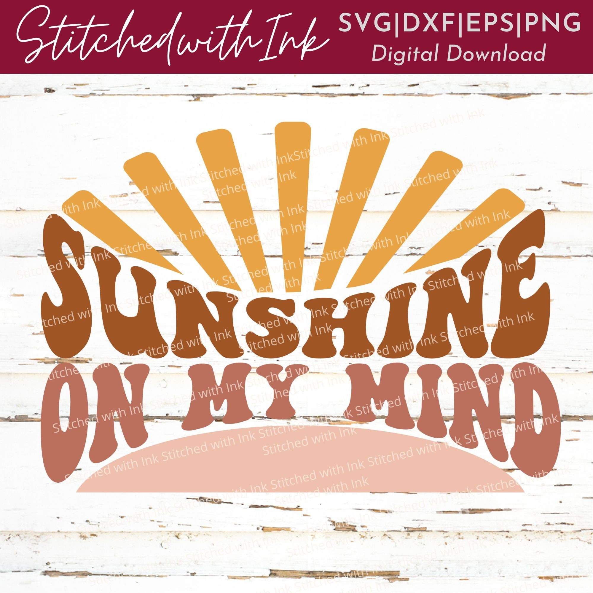 Sunshine on My Mind Png, Sunshine Svg, Sunshine on My Mind Svg ...