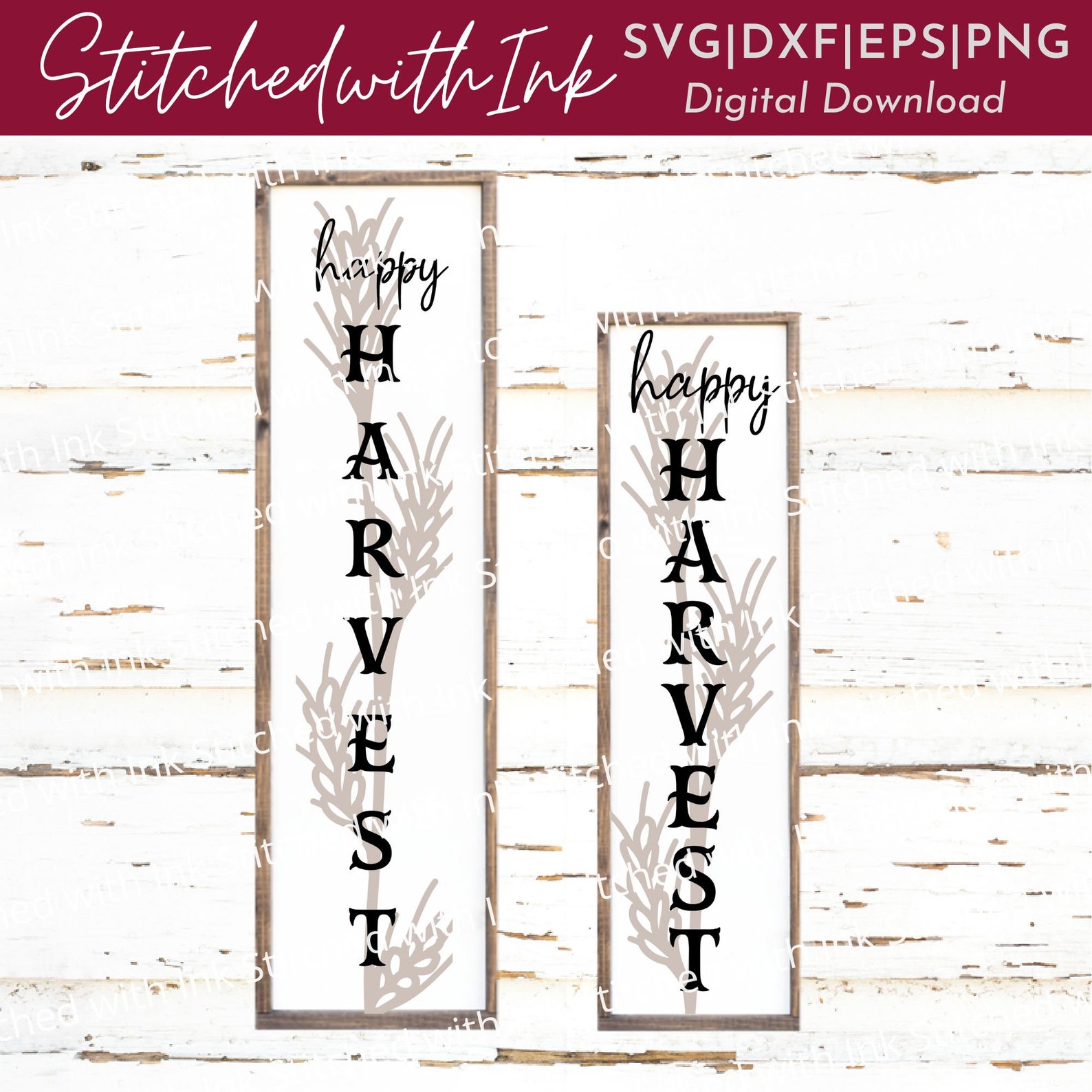 Harvest Svg, Fall Sign Svg, Wheat Svg, Vertical Welcome Svg, Vertical ...