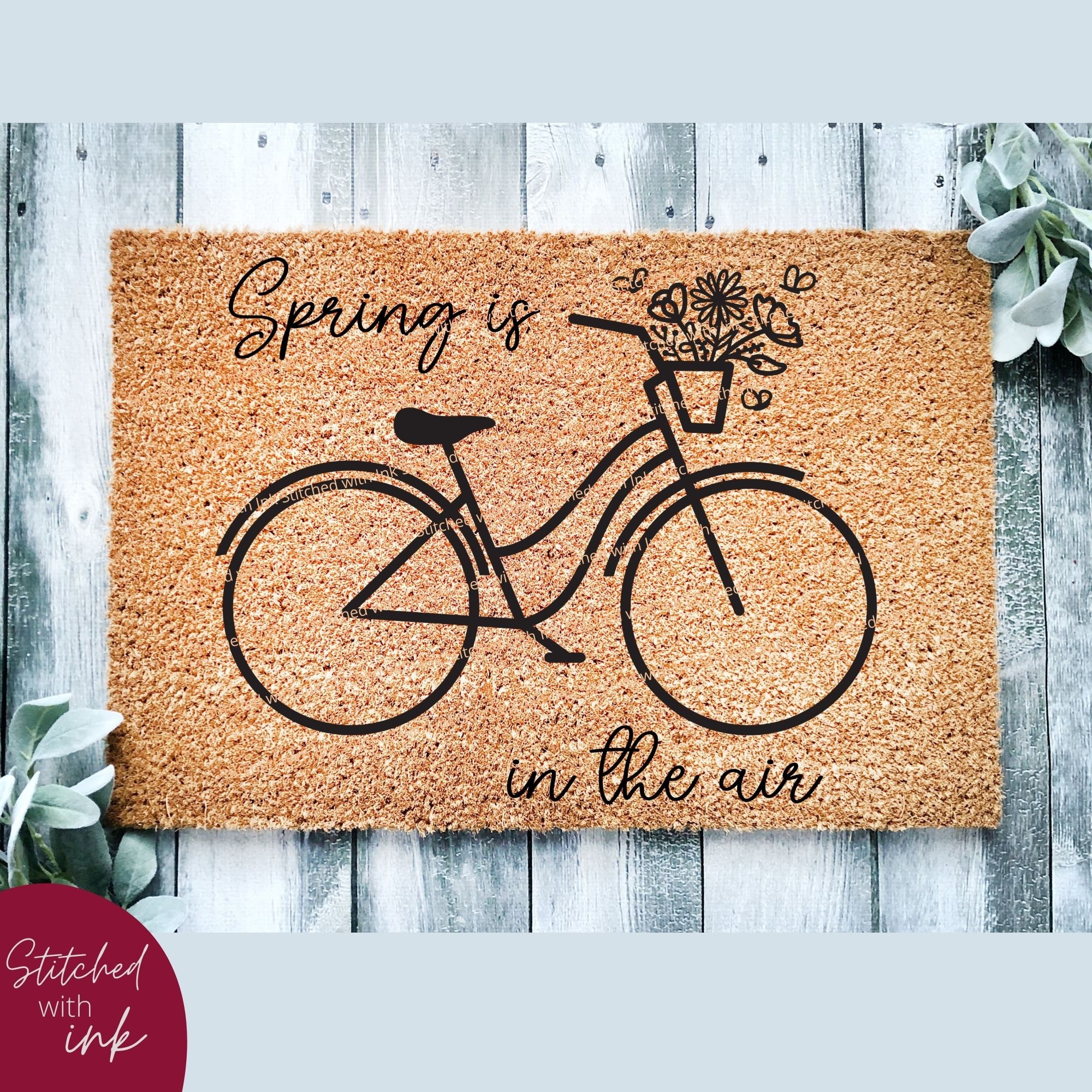 Spring Svg Spring is in the Air Svg Bicycle Svg Hello | Etsy