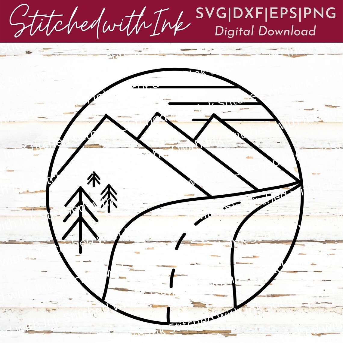 Road Trip Svg Road Trip Png Mountain Scene Svg Adventure | Etsy