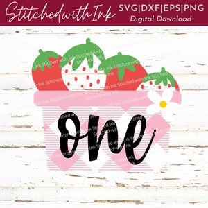 Berry First Birthday, Berry 1st Birthday, Strawberry Svg, Sweet One ...