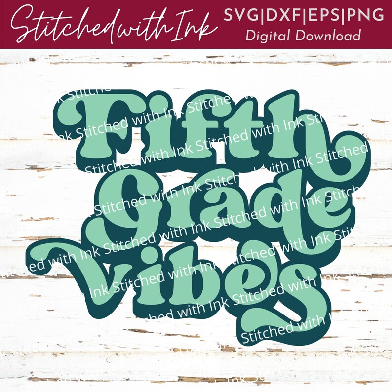 5th Grade Svg 5th Grade Png Retro Svg Fifth Grade Svg 5th - Etsy