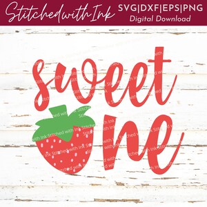 Berry First Birthday, Berry 1st Birthday, Strawberry Svg, Sweet One ...
