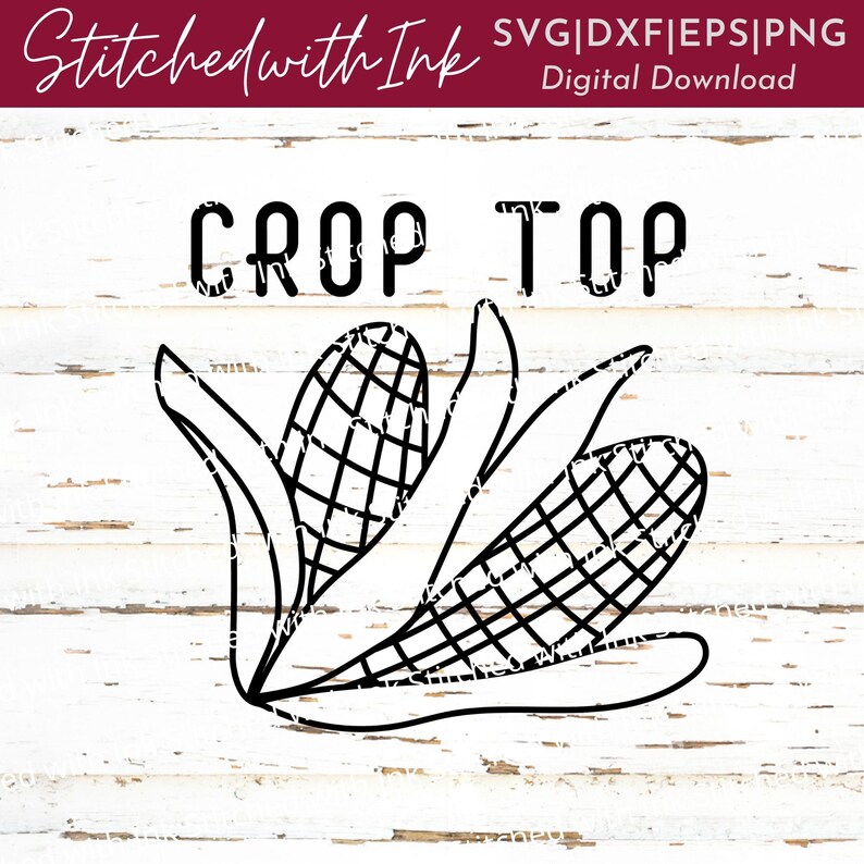 Crop Top SVG Funny Fall Svg Corn Svg Fall Shirt Svg Fall - Etsy