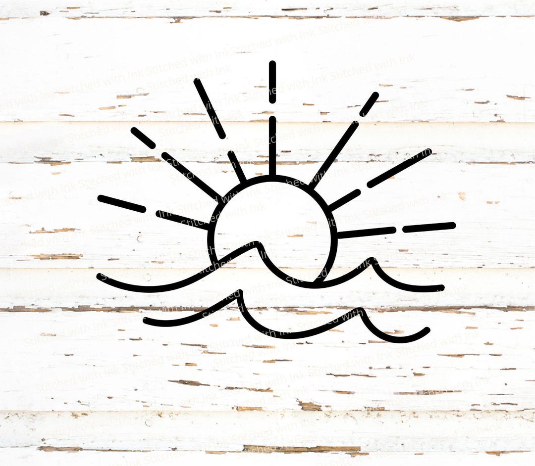 Wave Svg, Ocean SVG, Sun Svg, Sunshine Svg, Lake Svg, Sunset Svg ...