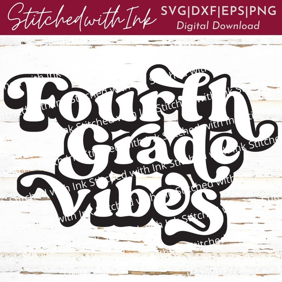 4th Grade Svg 4th Grade Png Retro Svg Fourth Grade Svg 4th - Etsy