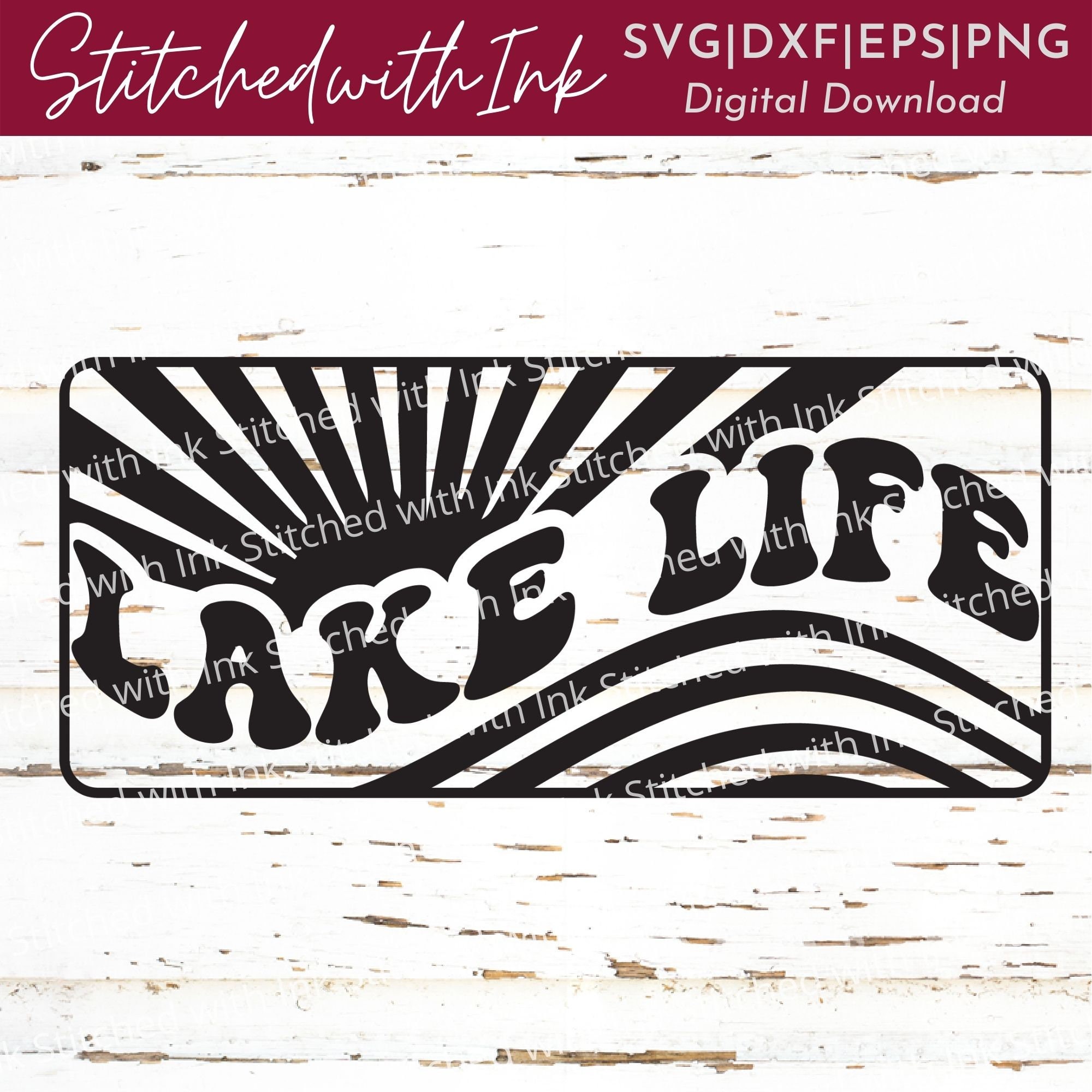 Lake Life SVG Lake Svg Sunset Svg Lake Life PNG Retro Svg - Etsy