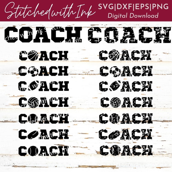 Coach Svg Hockey Coach Svg Basketball Coach Svg Football | Etsy