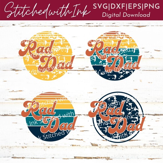 Rad Dad Svg Fathers Day svg Fathers day Png Fathers Day | Etsy