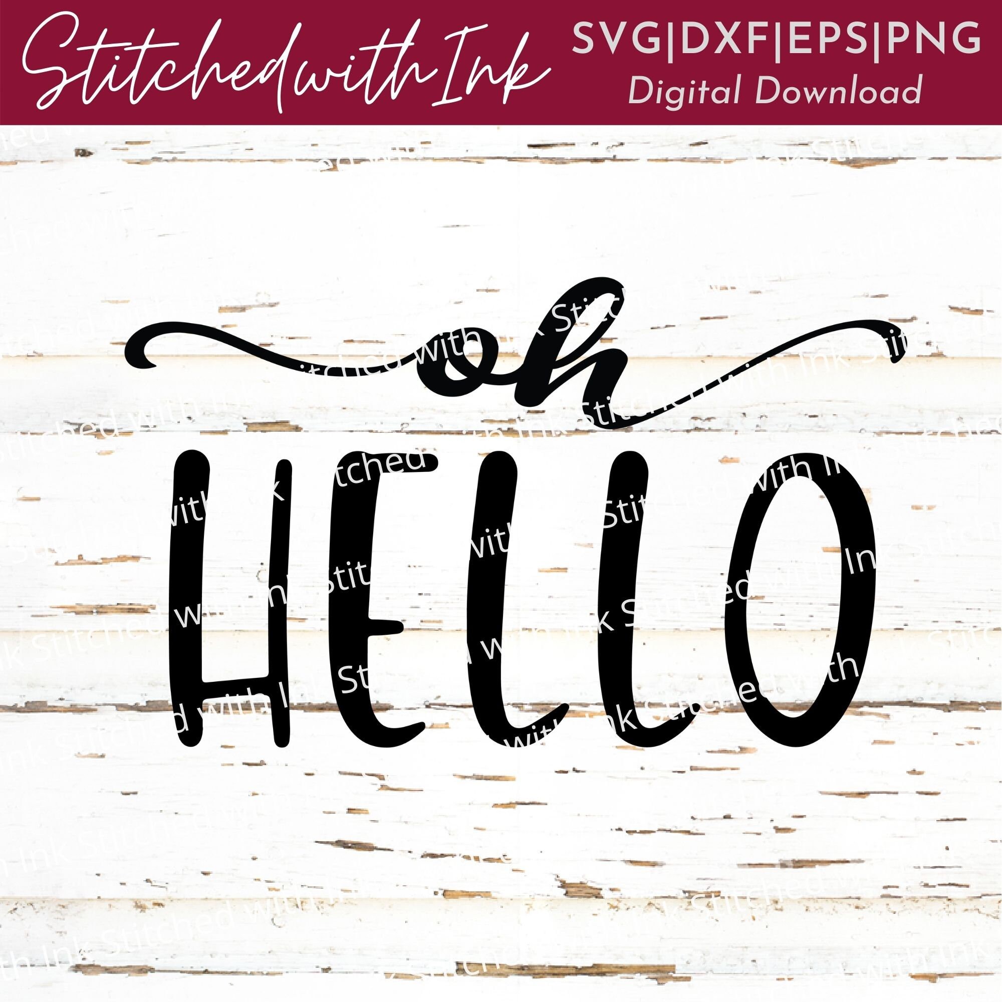 Oh Hello Svg Hello Svg Doormat Svg New Baby Svg | Etsy