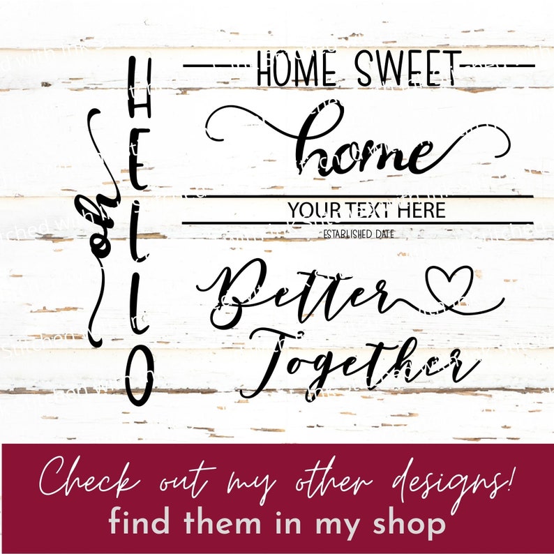 Vertical Welcome SVG Vertical Sign Svg Welcome to Our Home - Etsy