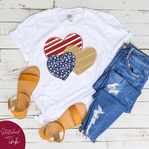 American Flag Heart, 4th of July Svg, Fourth of July Svg, Hearts Svg ...