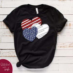 American Flag Heart, 4th of July Svg, Fourth of July Svg, Hearts Svg ...