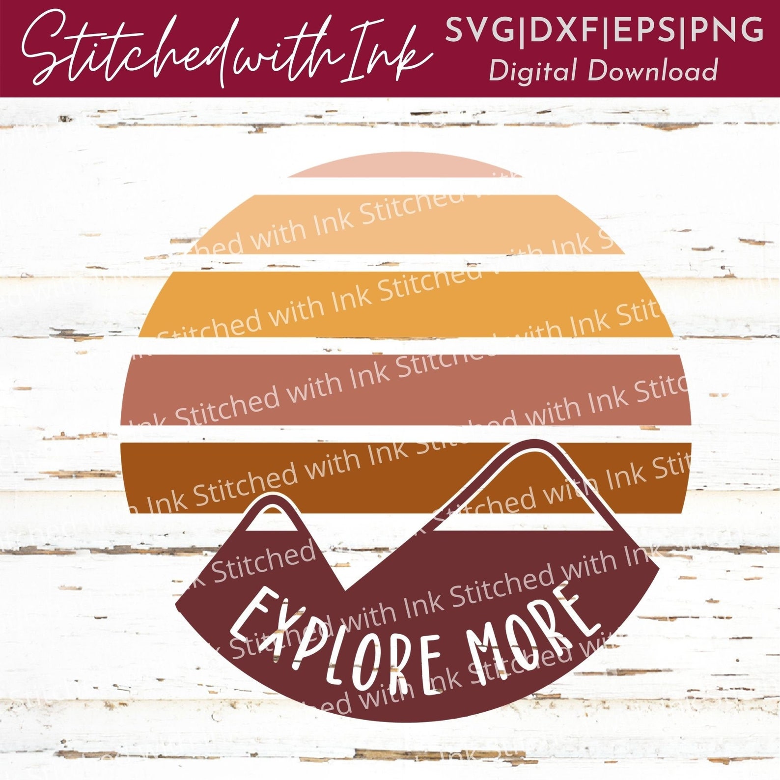 Explore More Svg, Sunset Svg, Adventure Svg, Mountain Svg, Explore Svg ...
