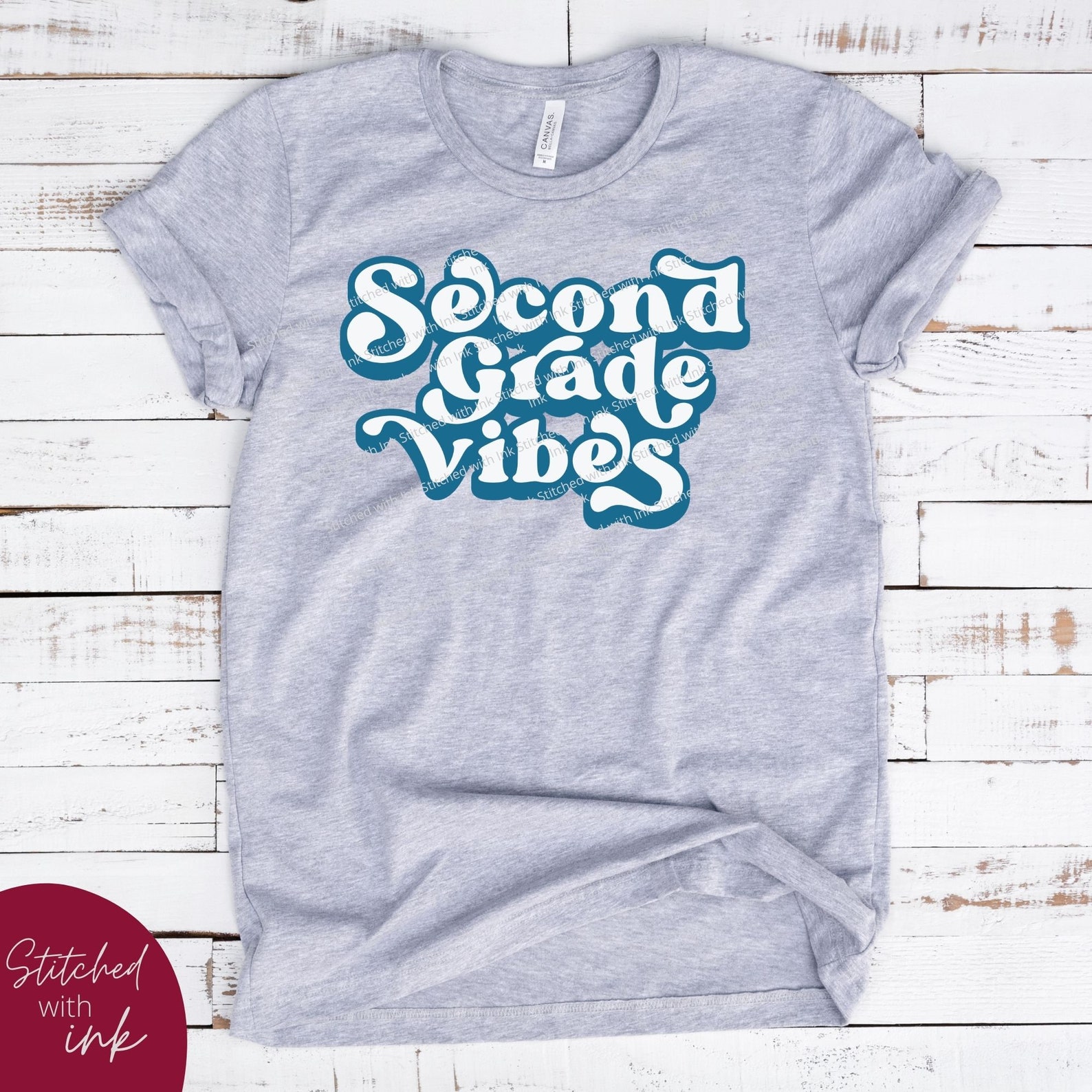 Second Grade Svg 2nd Grade Svg Second Grade Vibes Svg Back | Etsy