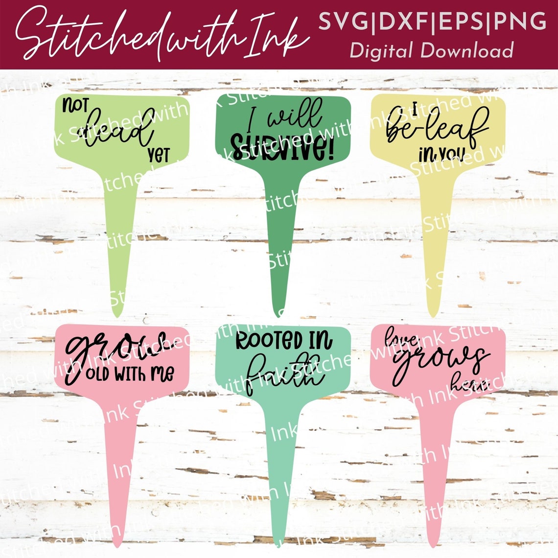 Garden Stakes SVG, Plant Stakes SVG, Funny Plant Svg, Plant Markers, I ...