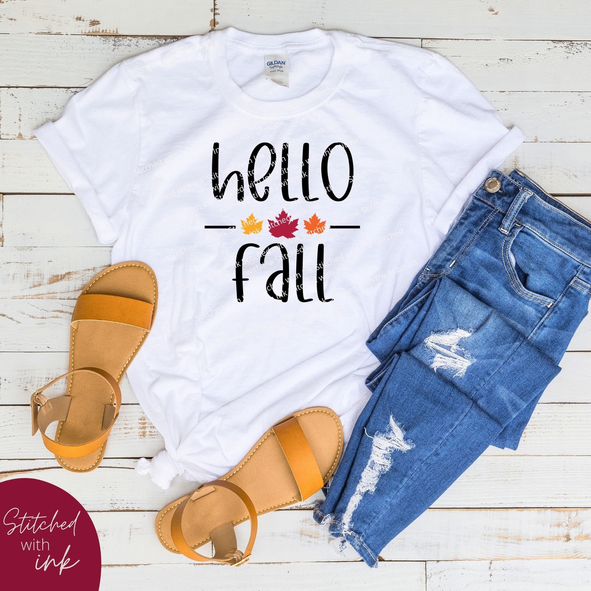 Hello Fall Svg Hello Fall Png Leaves Svg Fall Svg Fall Svg - Etsy