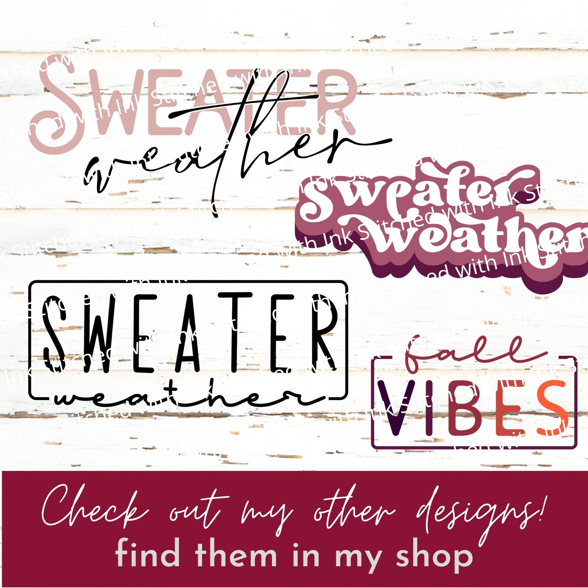 Sweater Weather PNG, Sweater Weather SVG, Retro Font Svg, Fall Svg ...