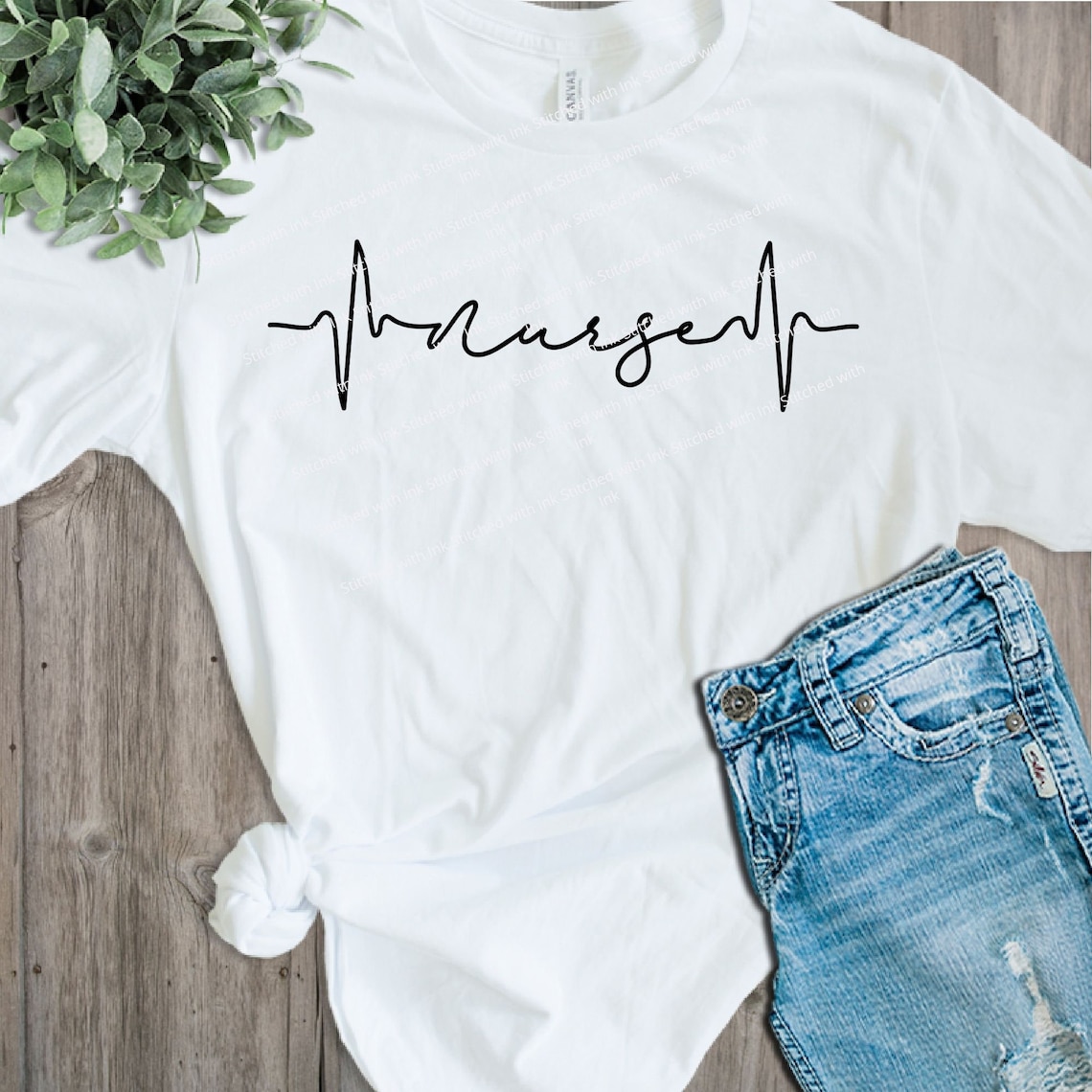 Nurse Name SVG - Essential Worker Svg - Nurse Scrubs Svg - Heartbeat ...