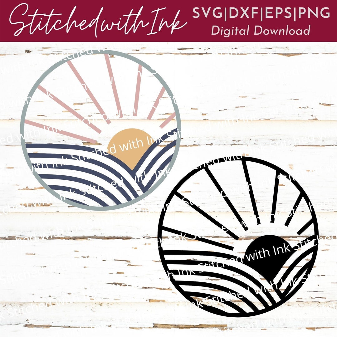 Wave Svg, Ocean SVG, Sun Svg, Sunshine Svg, Lake Svg, Sunset Svg ...