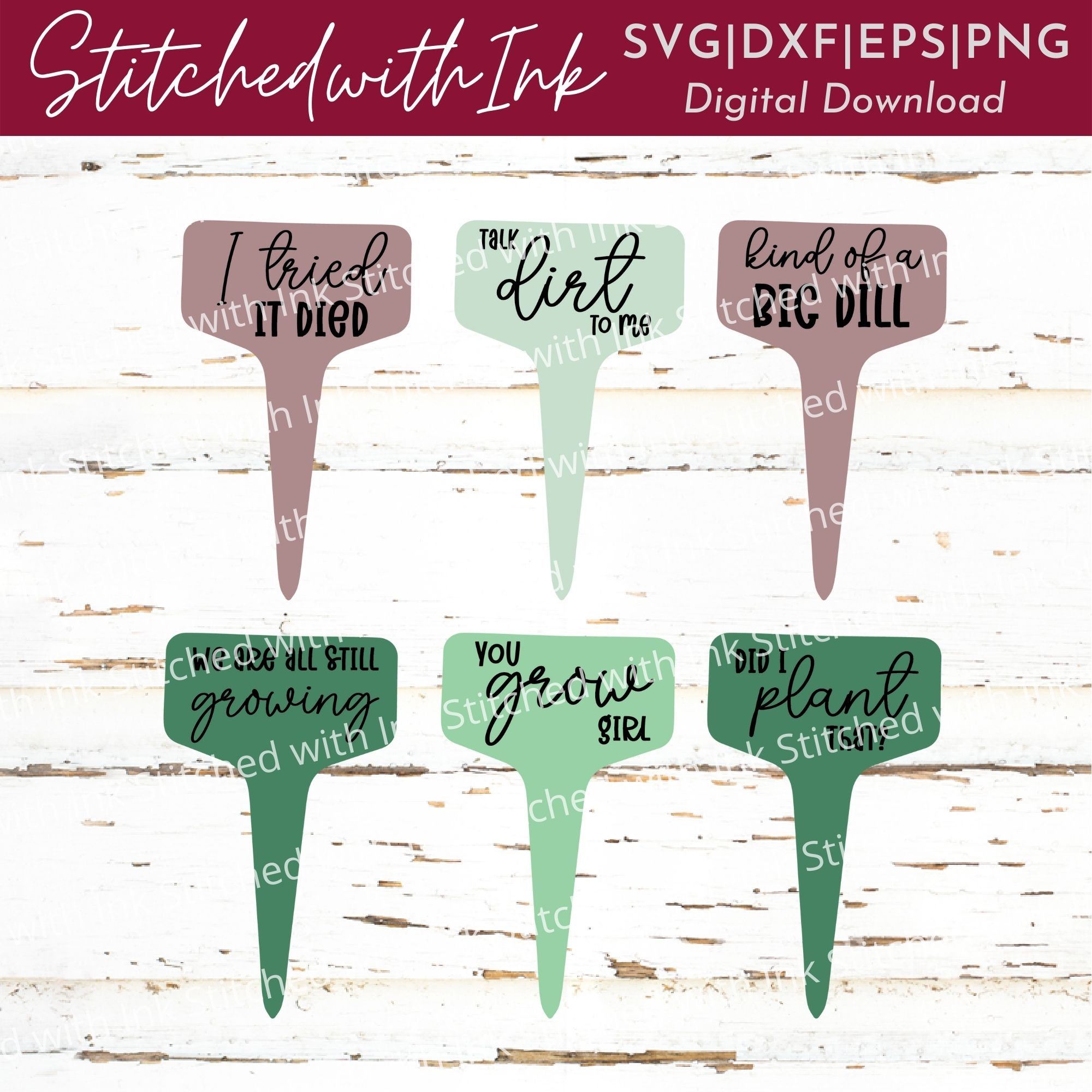 Garden Stakes SVG Plant Stakes SVG Funny Plant Svg Plant | Etsy