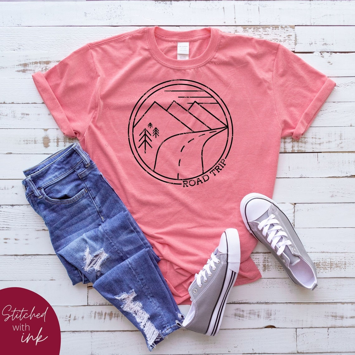 Road Trip Svg Road Trip Png Mountain Scene Svg Adventure | Etsy