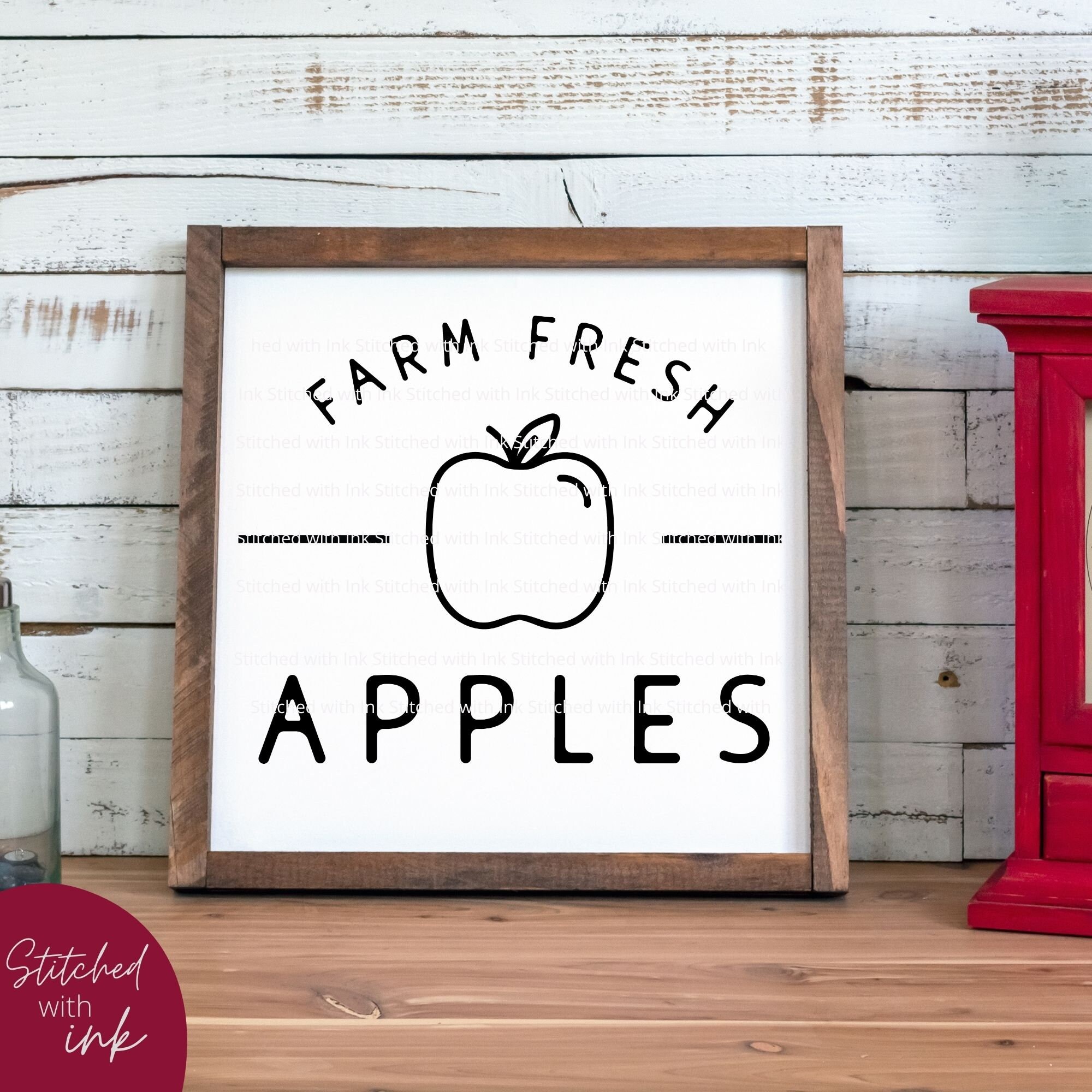 Farm Fresh Apples SVG Farm Fresh Sign Svg Farm Fresh SVG | Etsy
