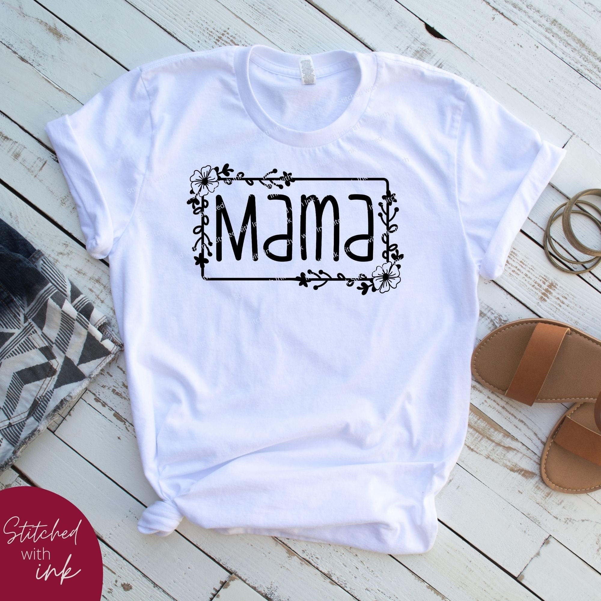 Mama Square Svg, Mama Shirt Svg, Mama Svg, Mama Png, Floral Frame Svg ...