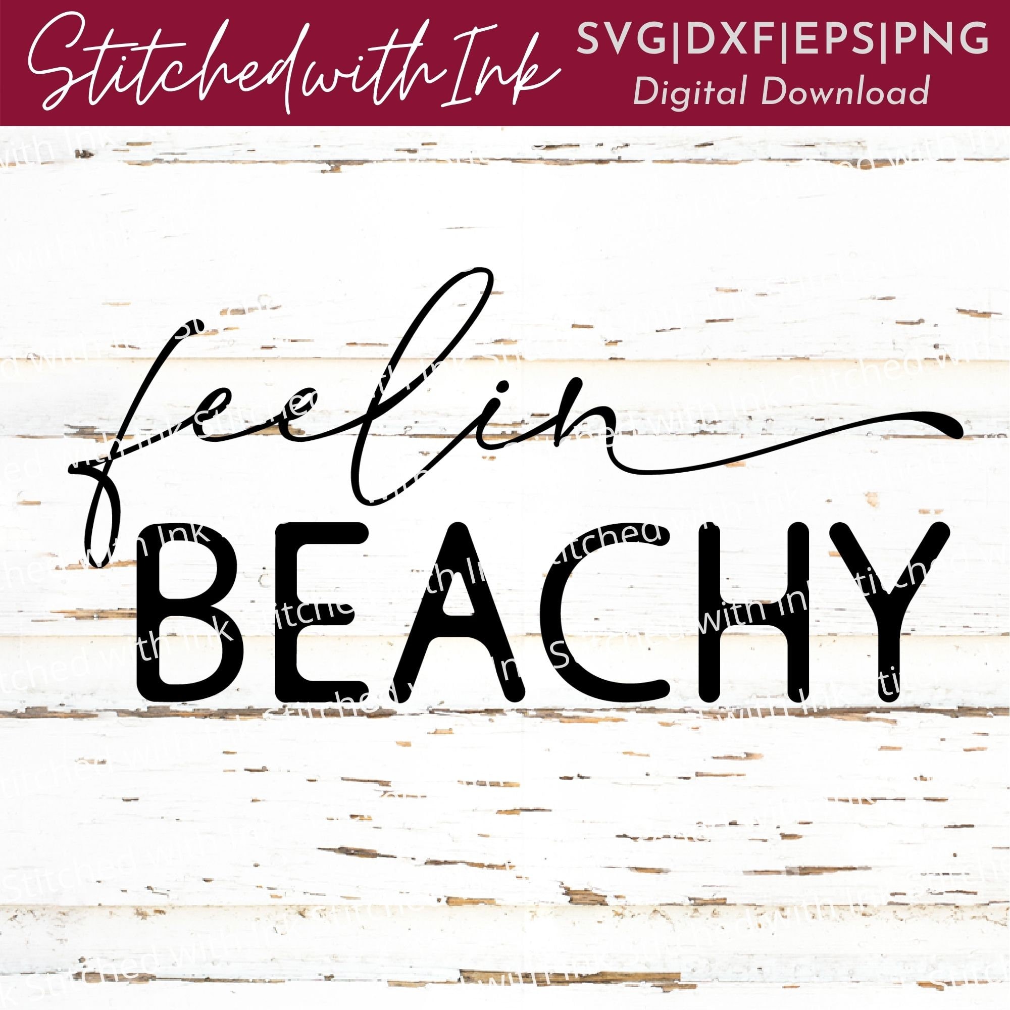 Feeling Beachy Svg Beach Scene Svg Beach Svg Beachy Svg | Etsy